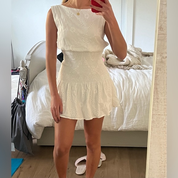 Dresses | Isabelles Cabinet White Backless Dress | Poshmark
